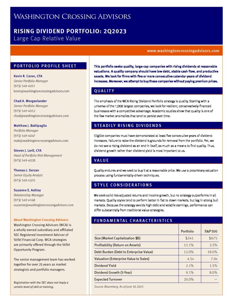 Rising Dividend Portfolio